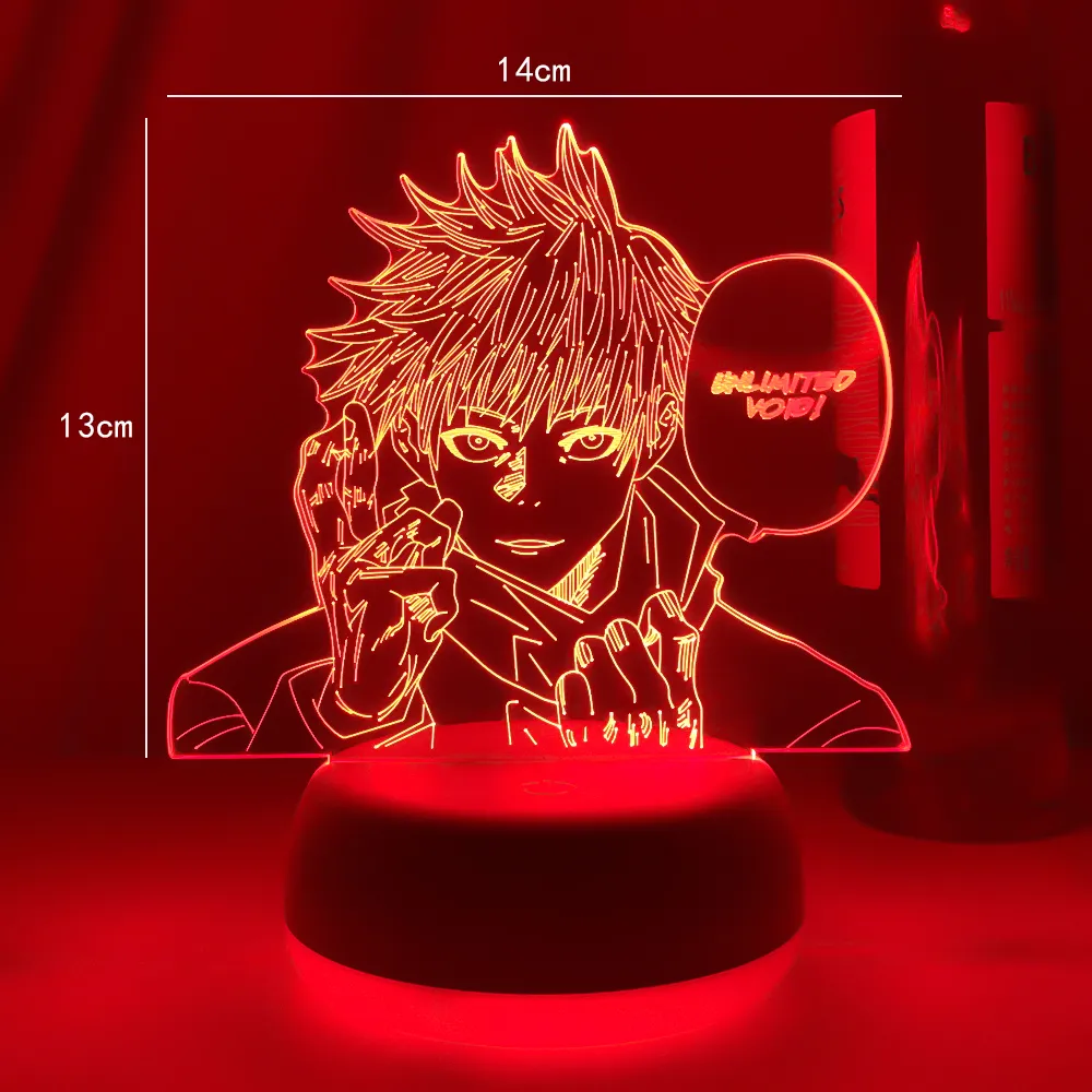Jujutsu Kaisen Satoru Gojo Naruto Night Lamp Perfect Bedroom Decor And ...