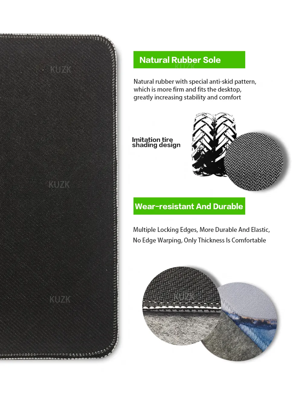 Gaming Mouse Pad Large Natural Rubber Anti-slip Surface HD Printing ...