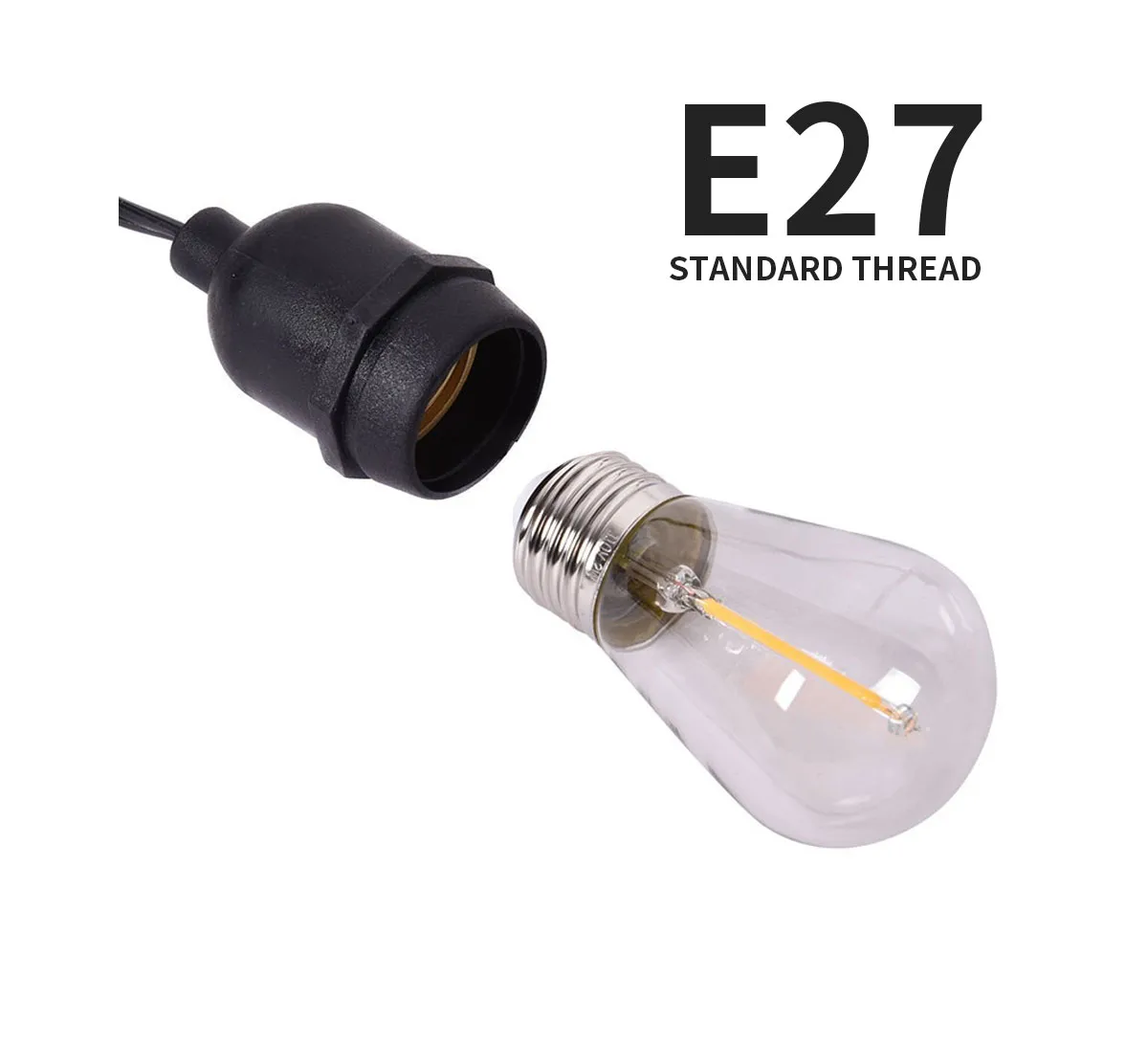 DHgate.com:10-Pack Dimmable Warm White LED Filament Bulbs for Outdoor ...