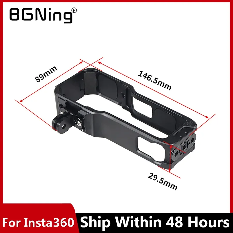 Metal Cage Protective Housing Frame For Insta360 One RS 1 Inch ...