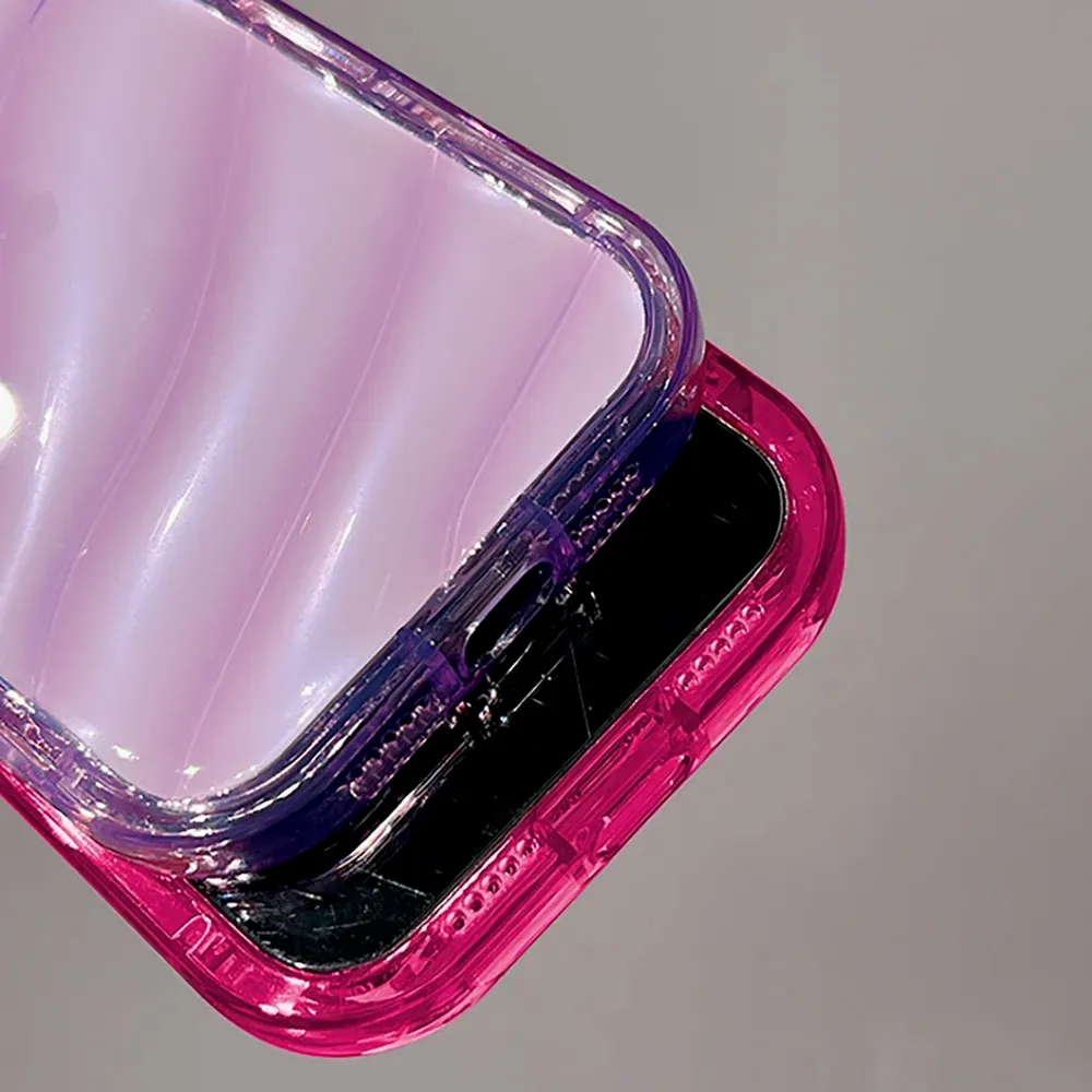 Soft Candy Transparent Wavy Texture Silicone Shockproof Bumper Case for ...