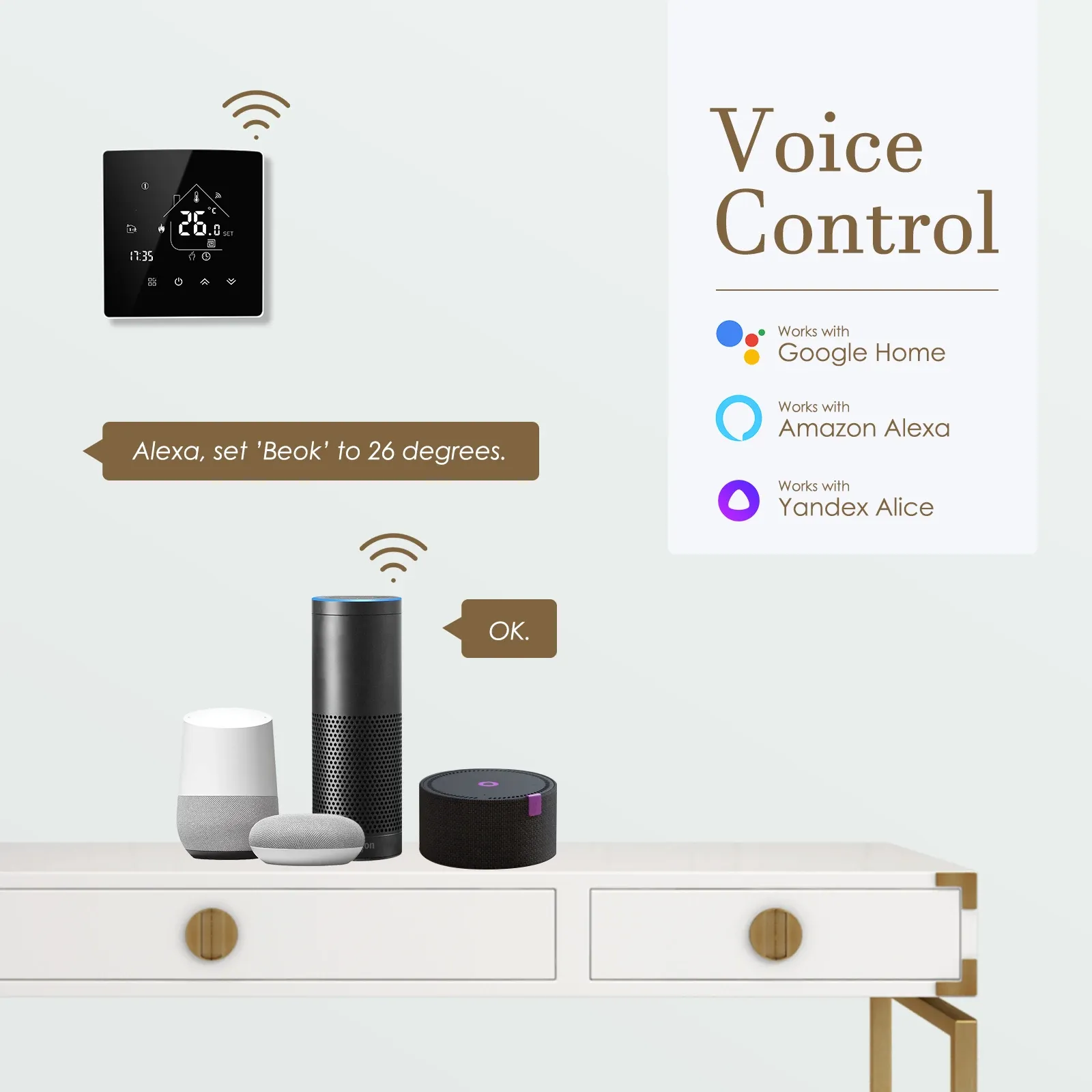 DHgate.com:Smart WIFI Thermostat for Floor Heating, Water, and Gas ...