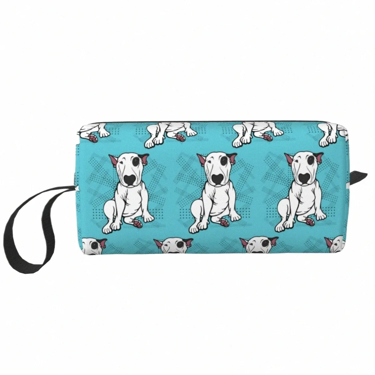 Travel English Bull Terrier Toiletry Bag, Kawaii Doge Cosmetic Makeup ...