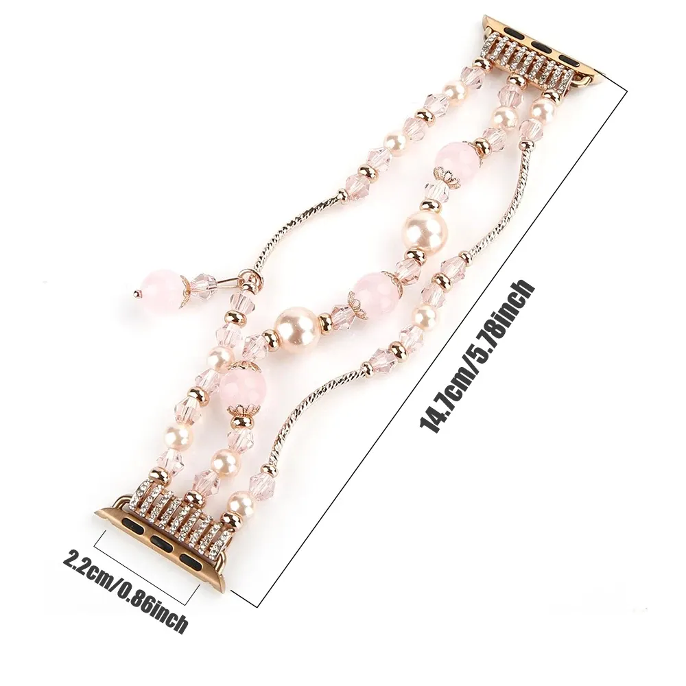 DHgate.com:Exquisite Beaded Bracelet Band for Apple Watch: Handmade ...