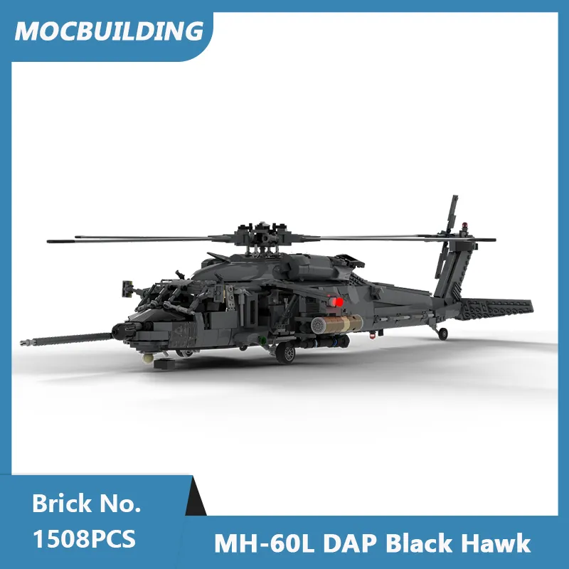 DHgate.com:MOC Building Blocks MH-60L DAP Black Hawk Aircraft Model DIY ...