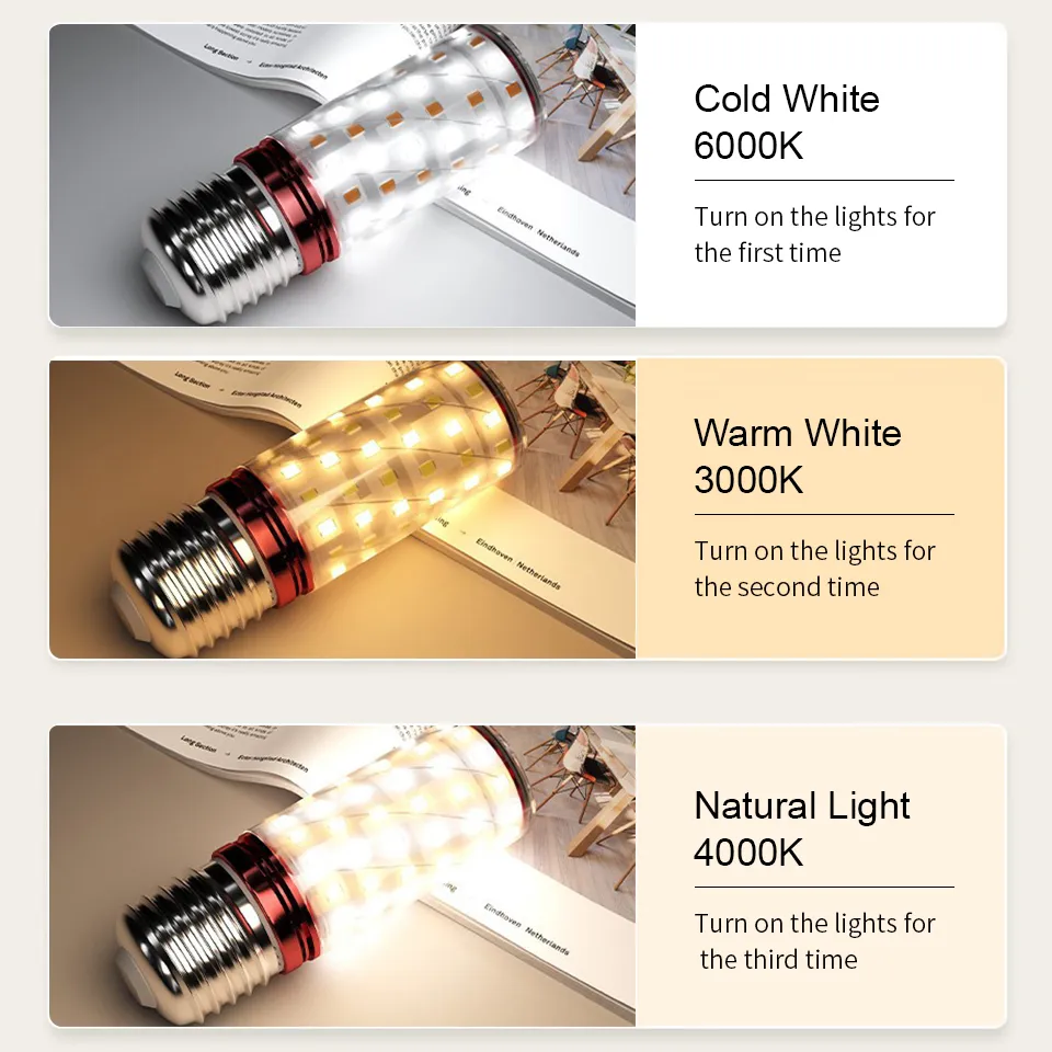 DHgate.com:2pk E14/E27 LED Candle Bulbs, 220-240V, 3-15W, Warm/Cool White, for Home, Table Lamp ...