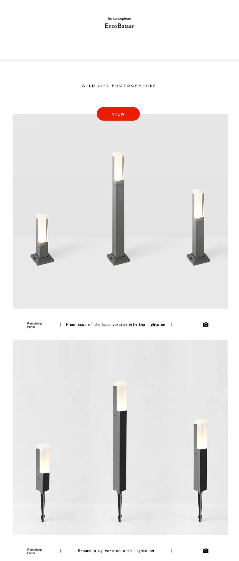 10W LED Outdoor Column Lights, Waterproof IP65 Aluminum Garden Path ...