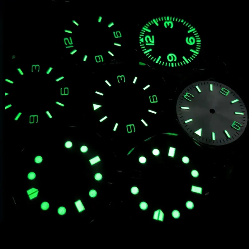 DHgate.com:5mm Watch Dial - Green Luminous Replacement, Fits Cases with ...
