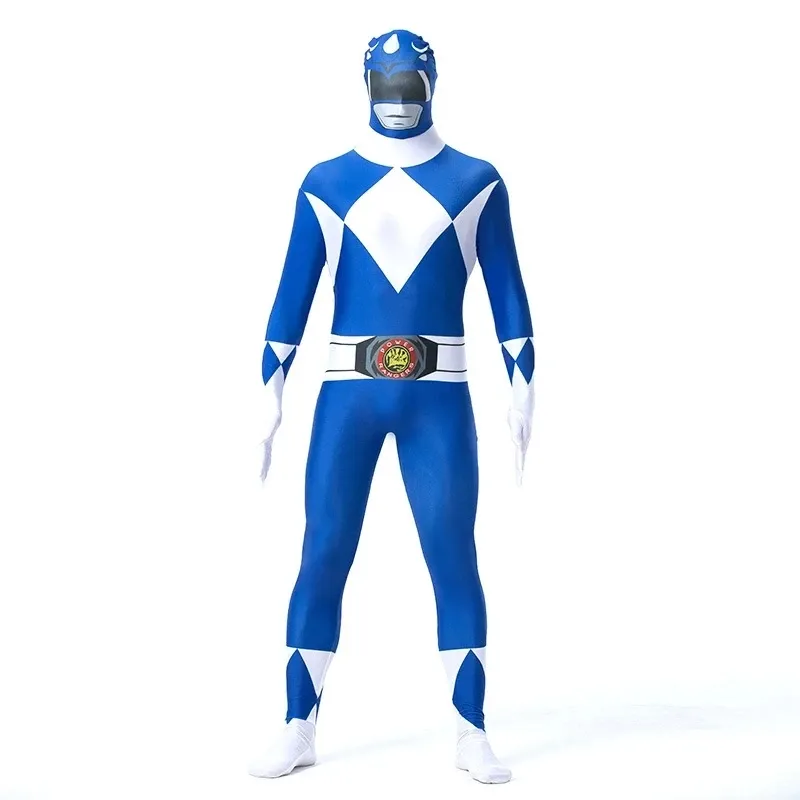 Kyoryu Sentai Zyuranger Zentai Suit: Rouge Bleu Noir Rose Rose Jaune ...