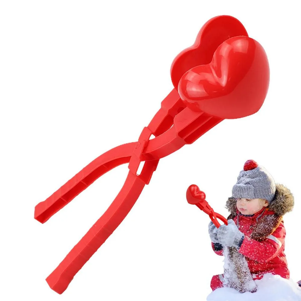 Kids Snowball Maker Cute Snowball Maker Tool Winter Outdoor Love Heart ...
