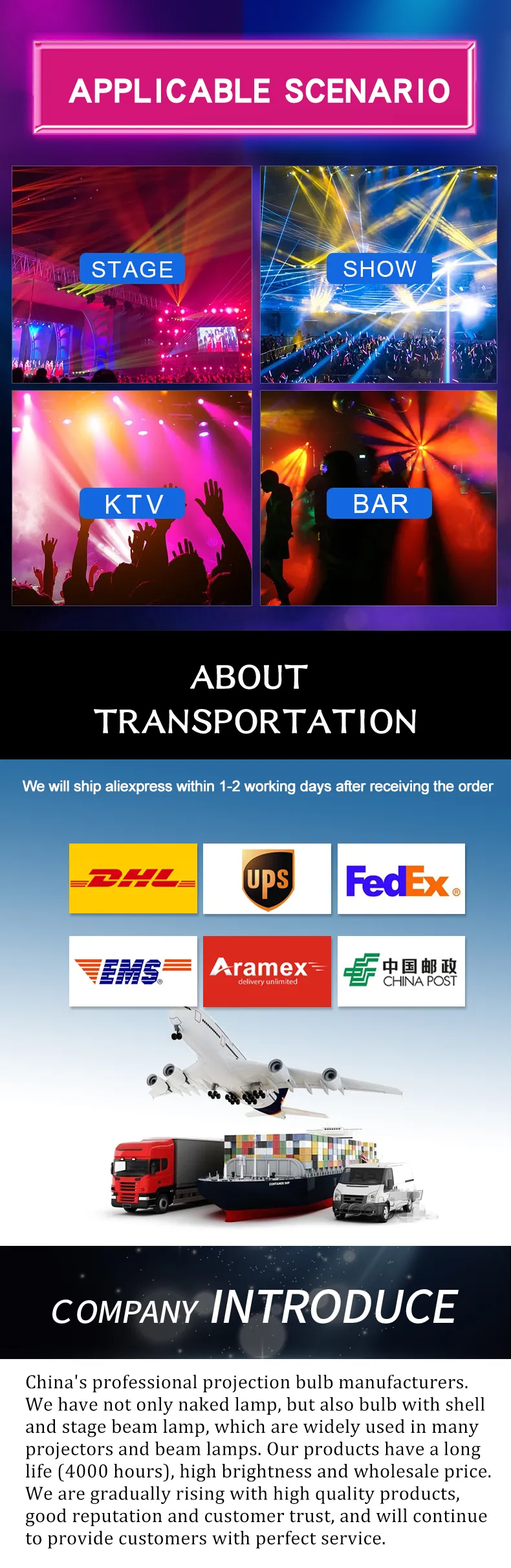 High-Powered 15R 300W Milep Activity Beam flood lamp by a Leading Brand