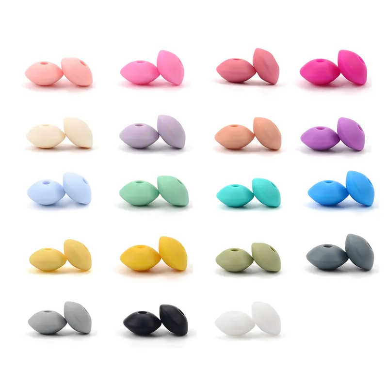 LOFCA BPA-Free Silicone Lentil Beads 12mm for Baby Teething and DIY ...