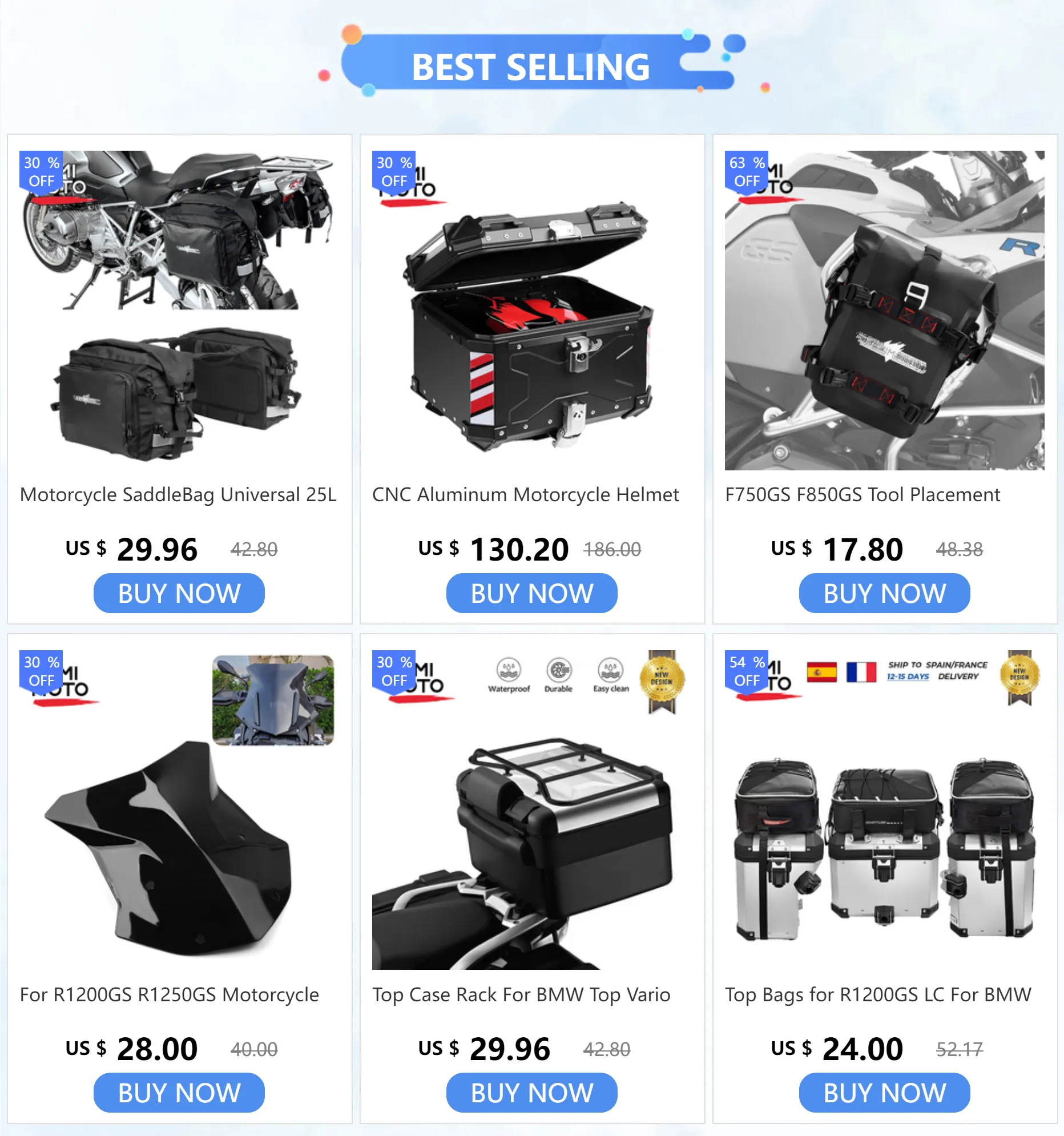 Premium Motorcycle Rear Luggage Rack for BMW K1600GT/GTL Grand 1600 ...