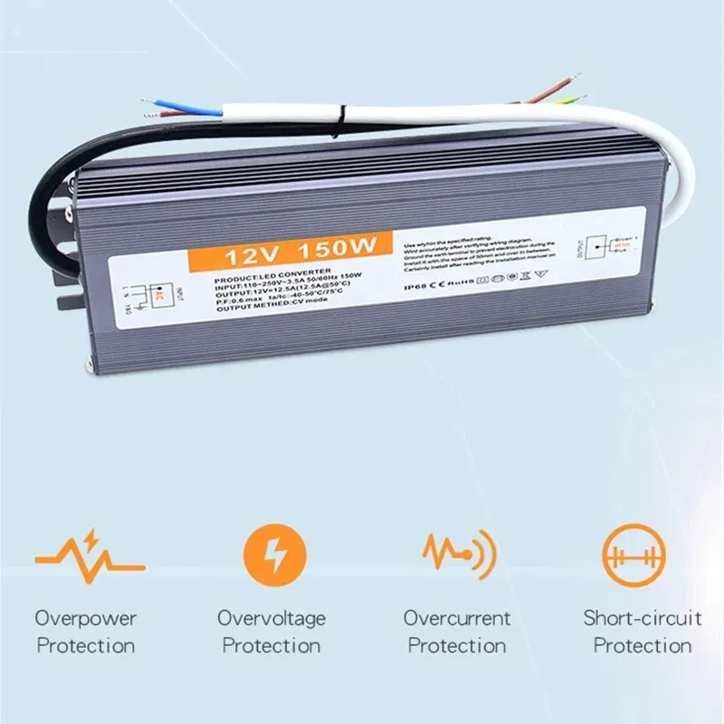 DHgate.com:Waterproof Outdoor LED Driver Power Supply - IP67/IP68 AC ...