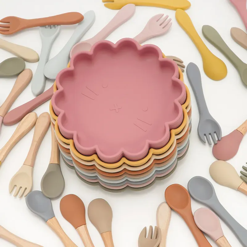 DHgate.com:Animal-Themed Silicone Baby Tableware Set: BPA-Free Infant ...