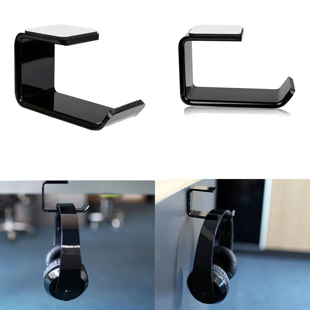 Minimalist Headset Holder | Adjustable Under Desk Hook | Dual Mount ...