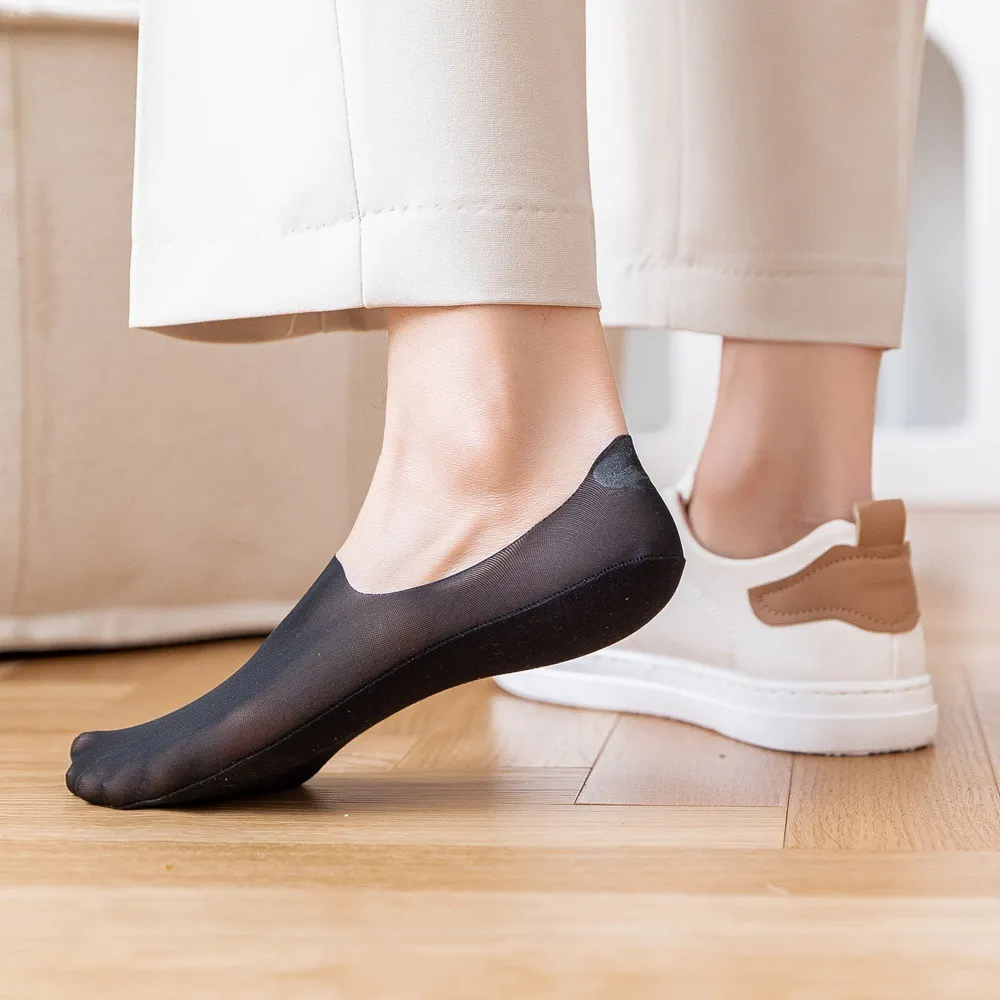 Men's Breathable Ice Silk Low Cut Socks - Summer Comfort & Ultra-Thin ...