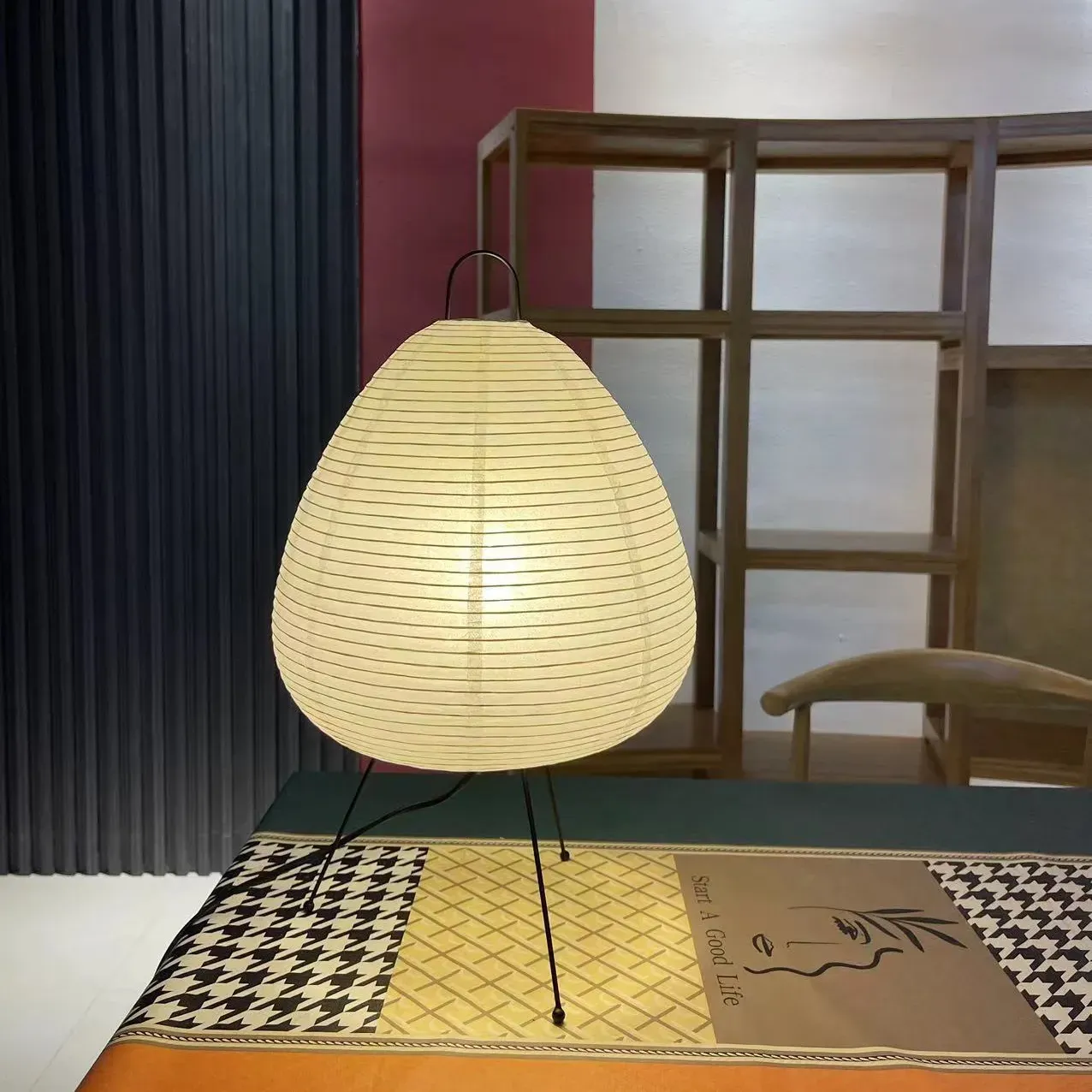 DHgate.com:Wabi-Sabi Rice Paper Table Lamp | Japanese Decor, Bedside ...