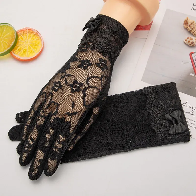 DHgate.com:2024Ice Silk Anti-UV Gloves: Breathable Lace Sunscreen ...