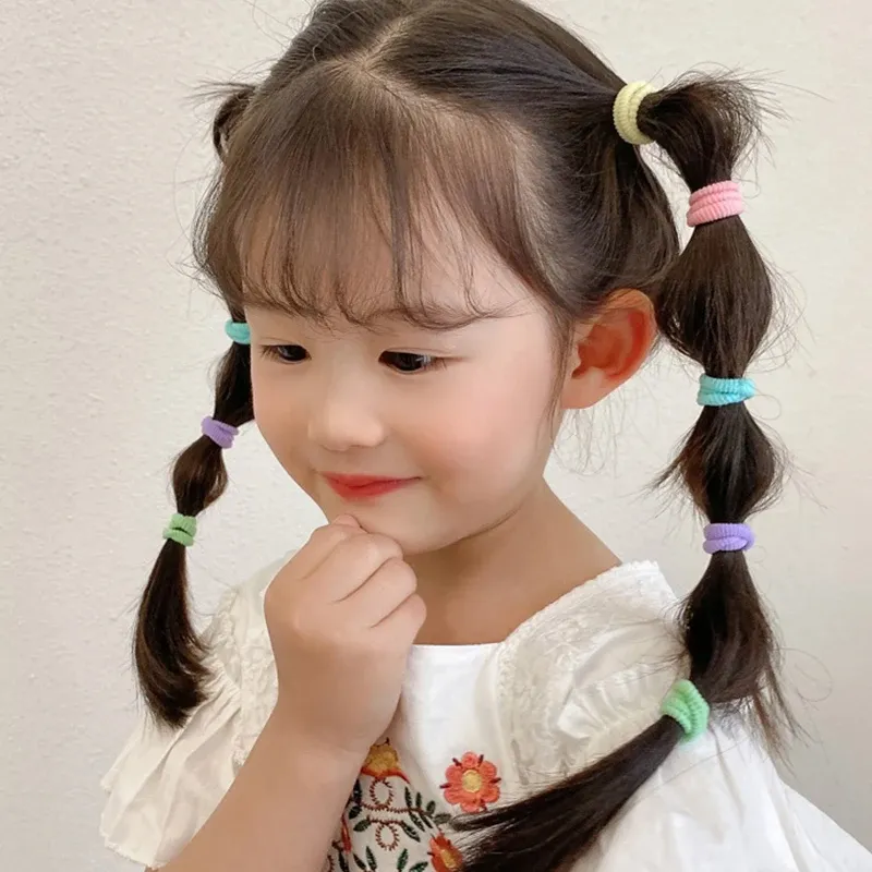 Colorful Tiny Hair Bands - Premium Elastic Rubber Bands for Girls, Kids ...