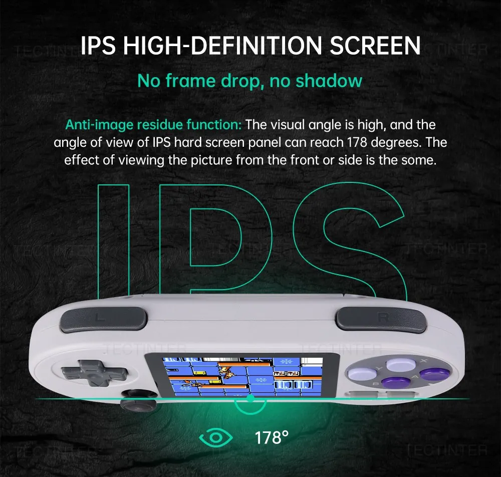 SF2000 Portable Video Game Console 3-Inch IPS Screen Handheld with 8000 ...