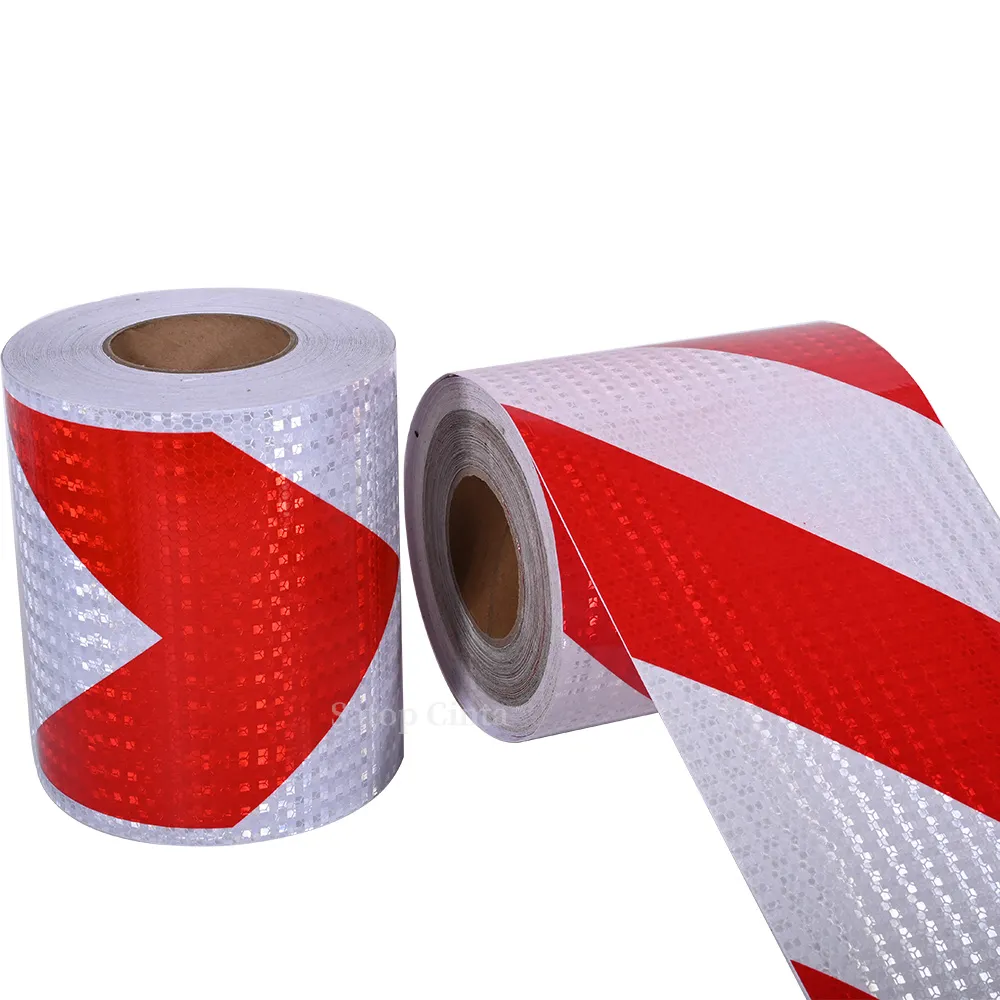 20 cm x 10 m Waterproof Reflective Safety Tape Adhesive Film with Twill ...