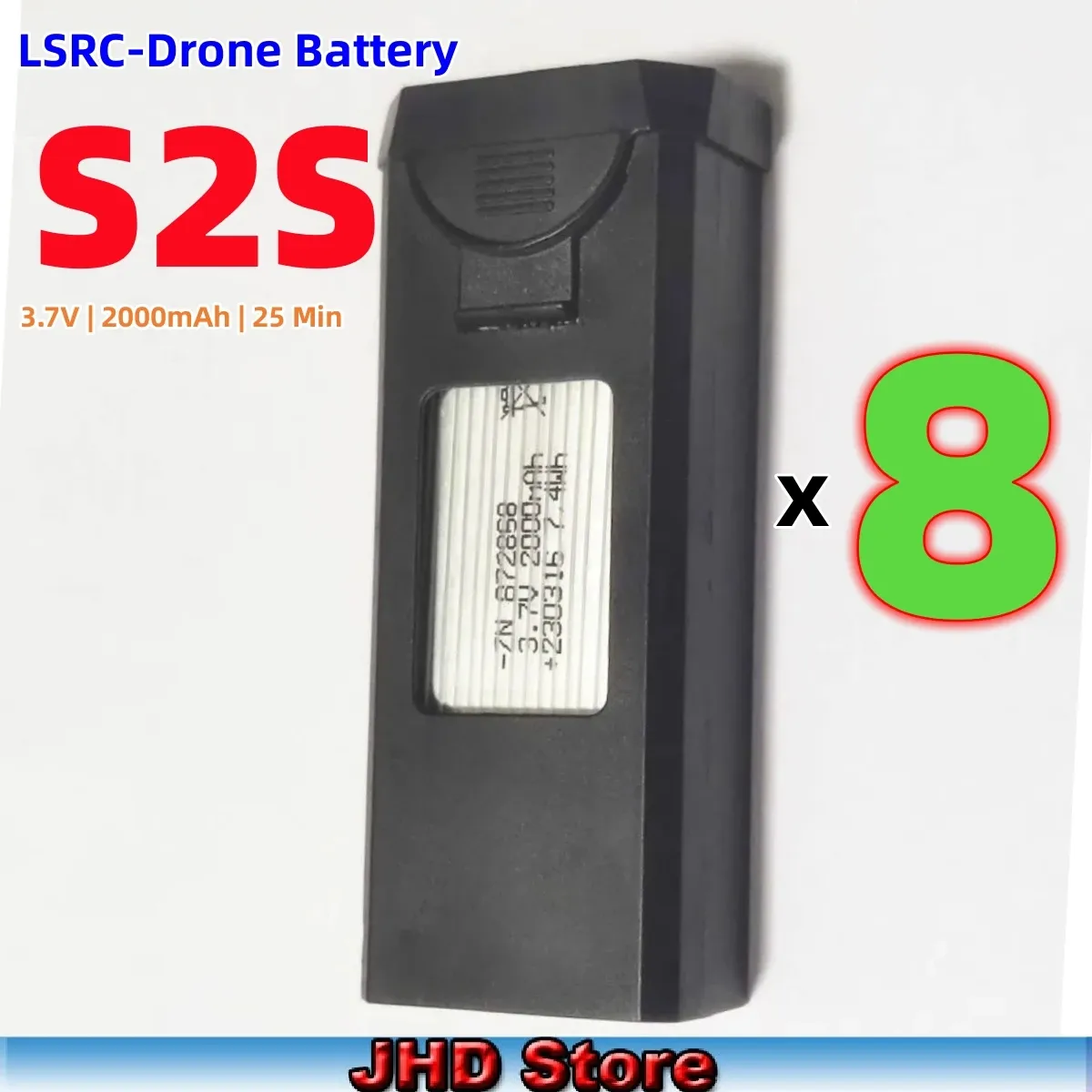DHgate.com:2-Pack S2S Drone Replacement Battery 2000mAh Lipo Batteries for S2S Drone Quadcopter ...