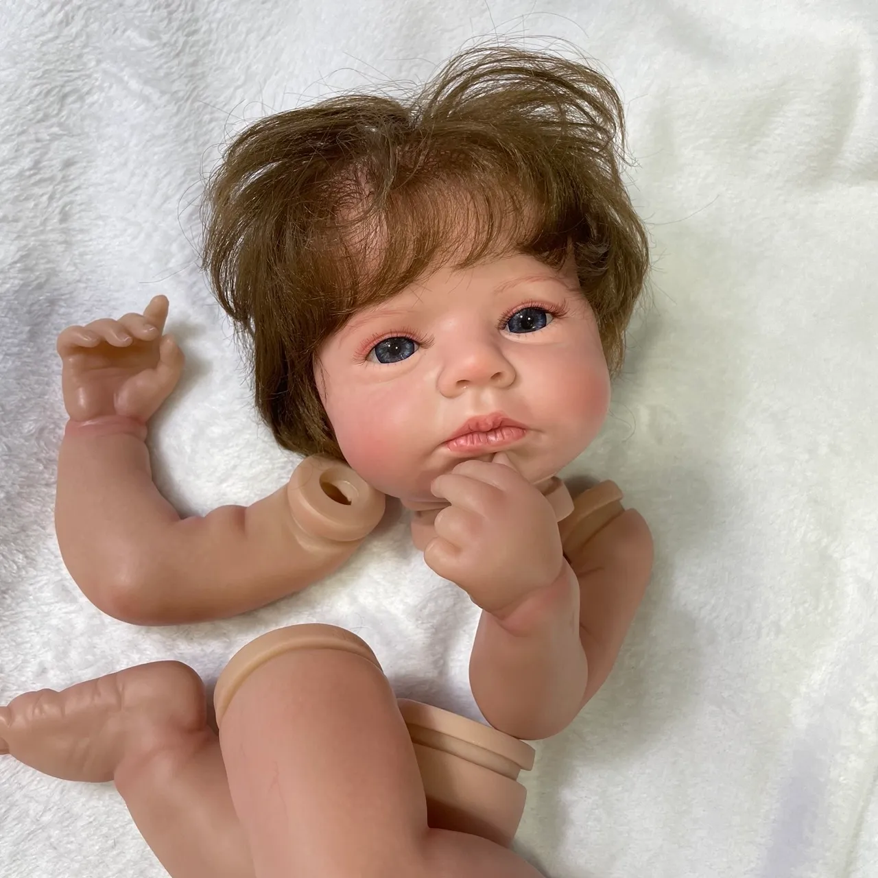 DHgate.com:20" DIY Reborn Doll Kit, LouLou Awake, Hand-rooted Hair ...
