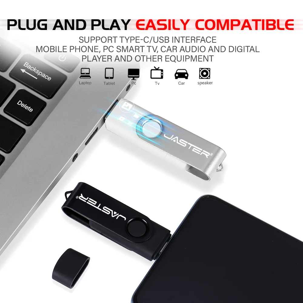 DHgate.com:High-Speed USB 3.0 Flash Drive: 64GB OTG Dual Drive, Black ...