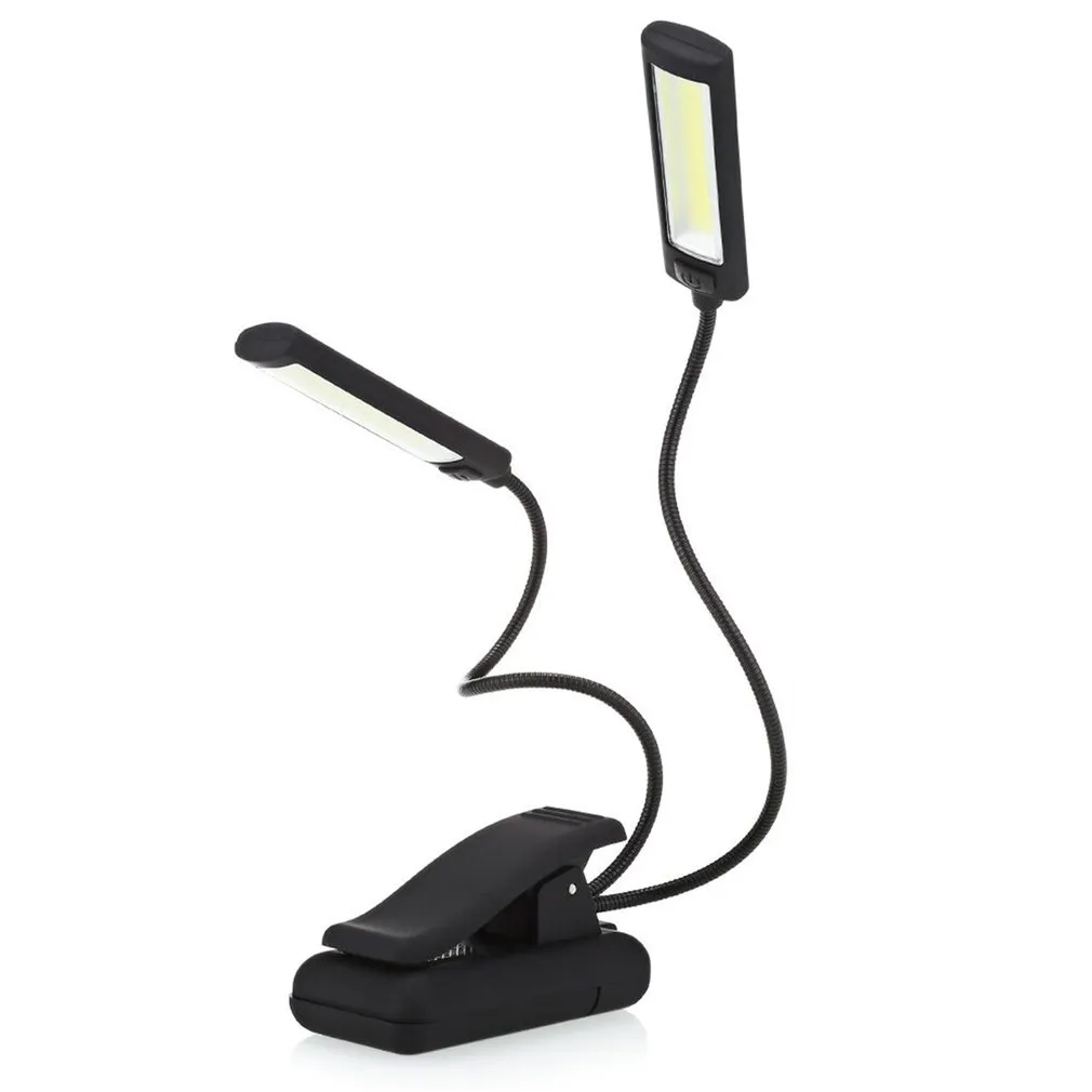 USB LED Book Light 7 Rechargeable Reading Light 3 Level Warm Cool White Daylight Portable ...
