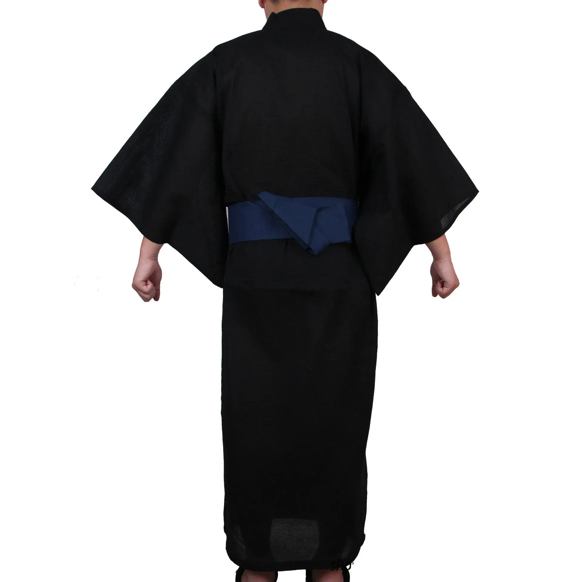 DHgate.com:Black Men's Yukata Kimono, Japanese Traditional Samurai Robe ...