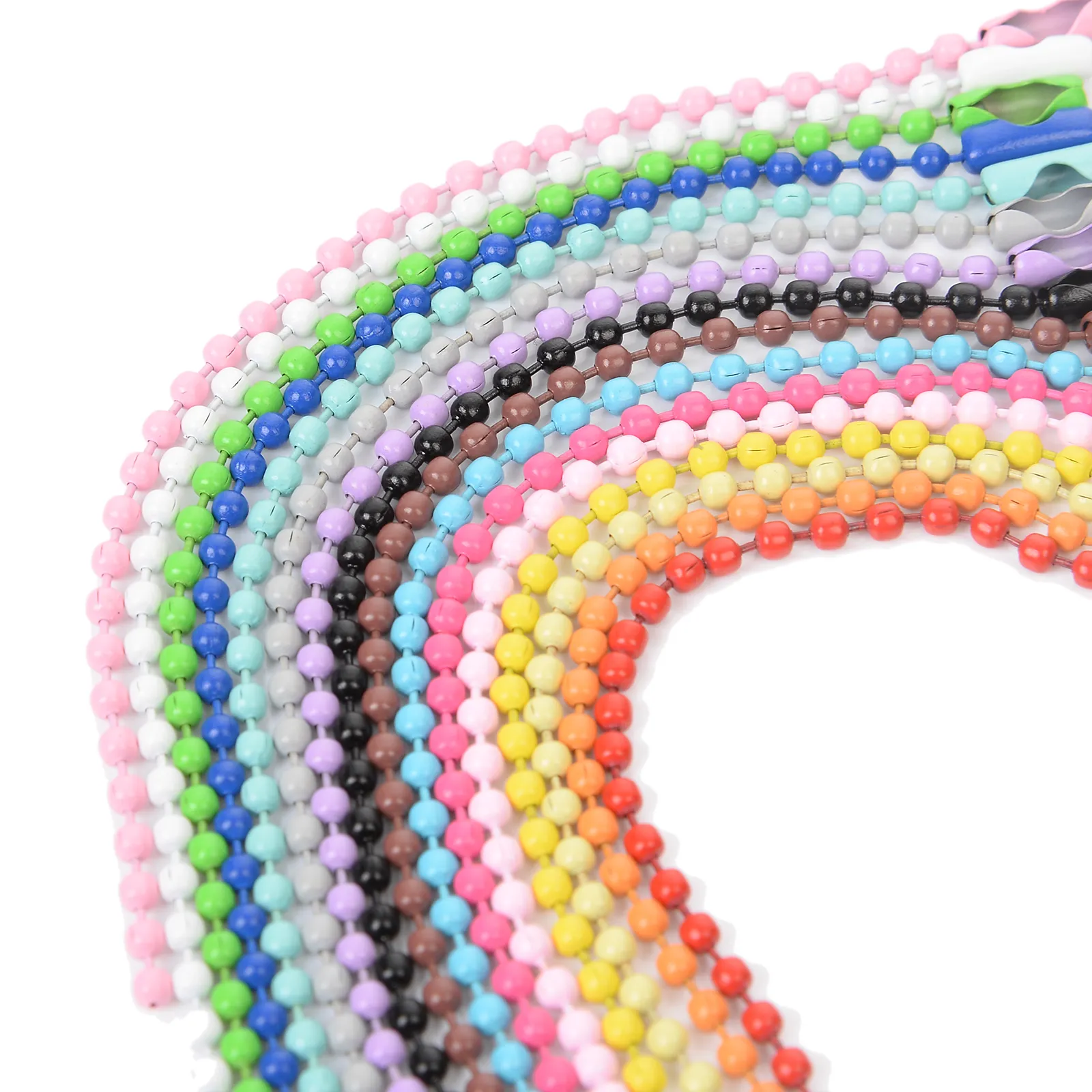 Alloy Ball Bead Chains for DIY Necklaces, Bracelets, Keychain: 12cm ...