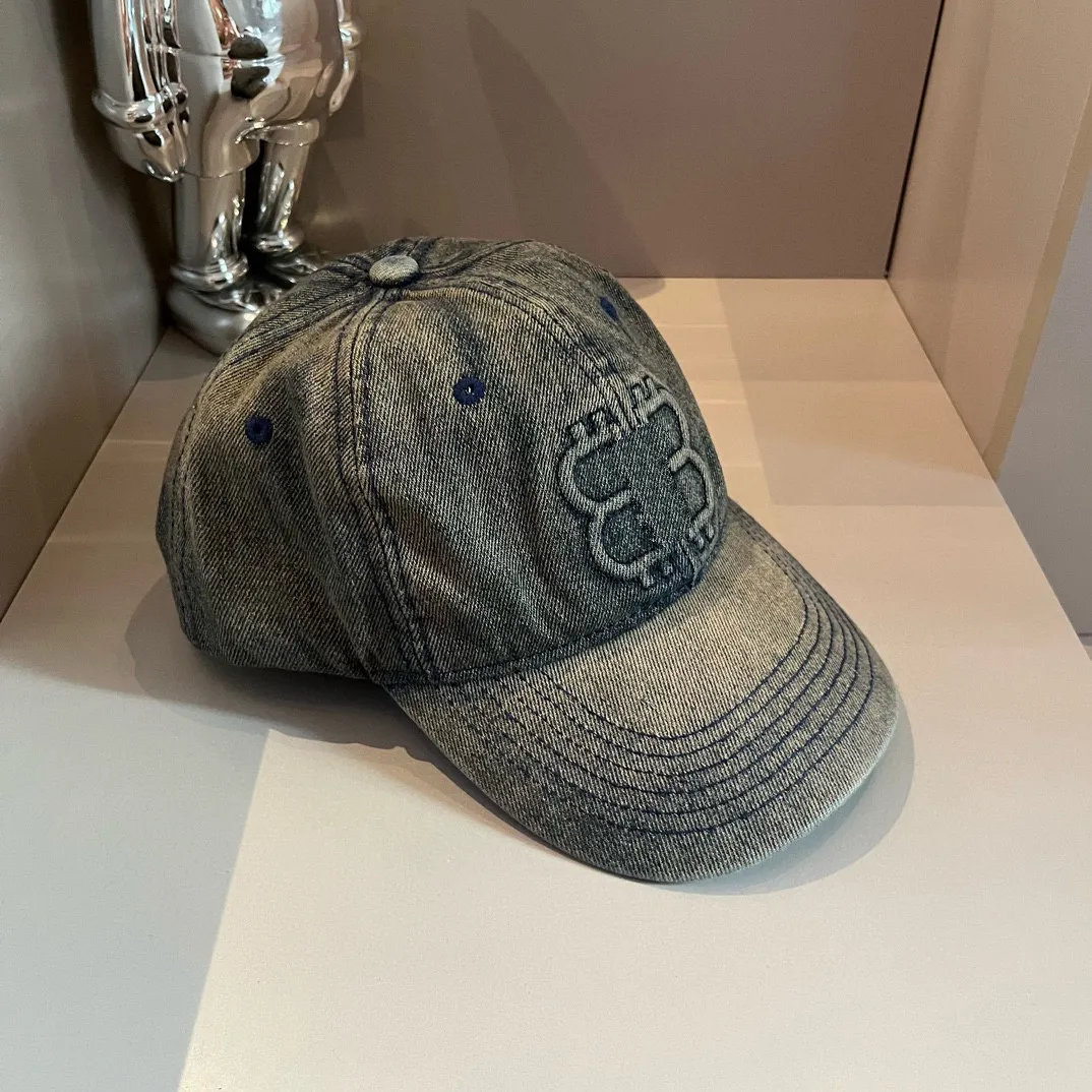 Designer mens cotton baseball cap with triangle letter embroidery and ...