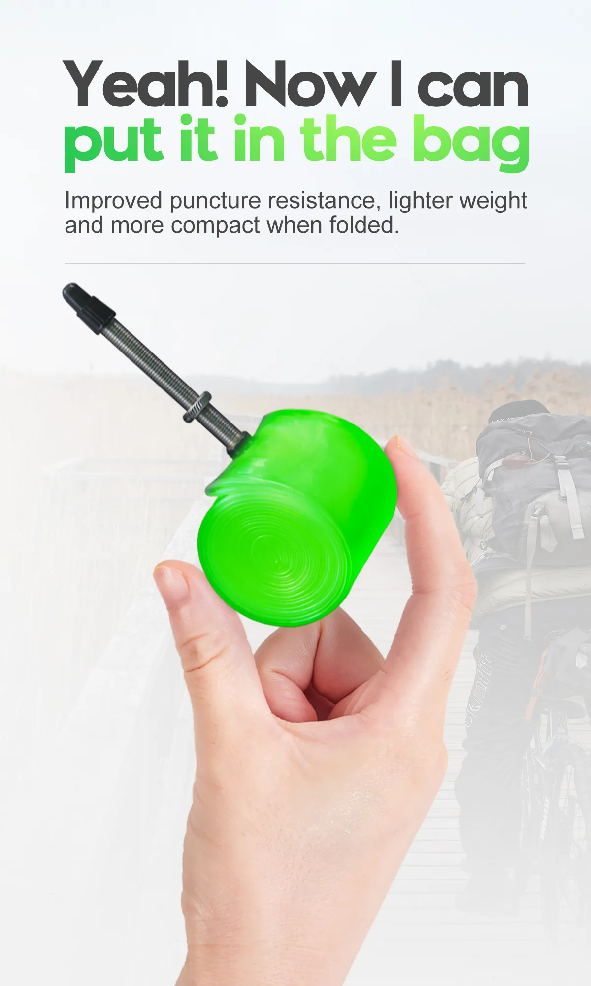 Ultralight Road Bike Inner Tube with TPU Material & Patch Kit - CYCLAMI ...