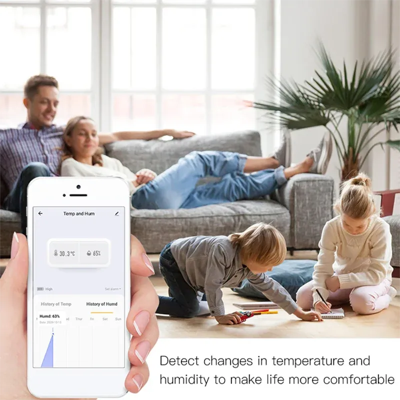 DHgate.com:Zigbee Smart Temperature Humidity Sensor Indoor Hygrometer ...