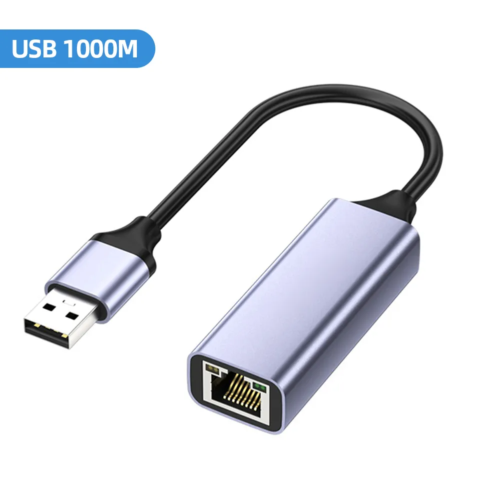 USB Type C Ethernet Adapter 1000Mbps Gigabit Network Card For Laptop ...