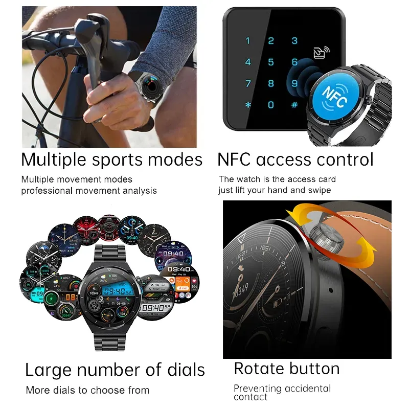 Smartwatch Con NFC: Huawei Xiaomi Compatible, Pantalla HD AMOLED ...