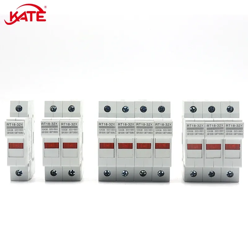 RT18 32 Solar DC 500V DIN Rail Fuse Base With Indicator Light 1A To 32A ...