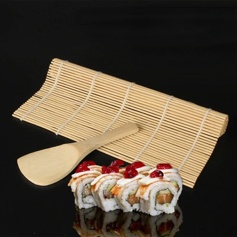 DHgate.com:1Pcs Bamboo Sushi Rolling Mat Spoon DIY Onigiri Rice Roller ...