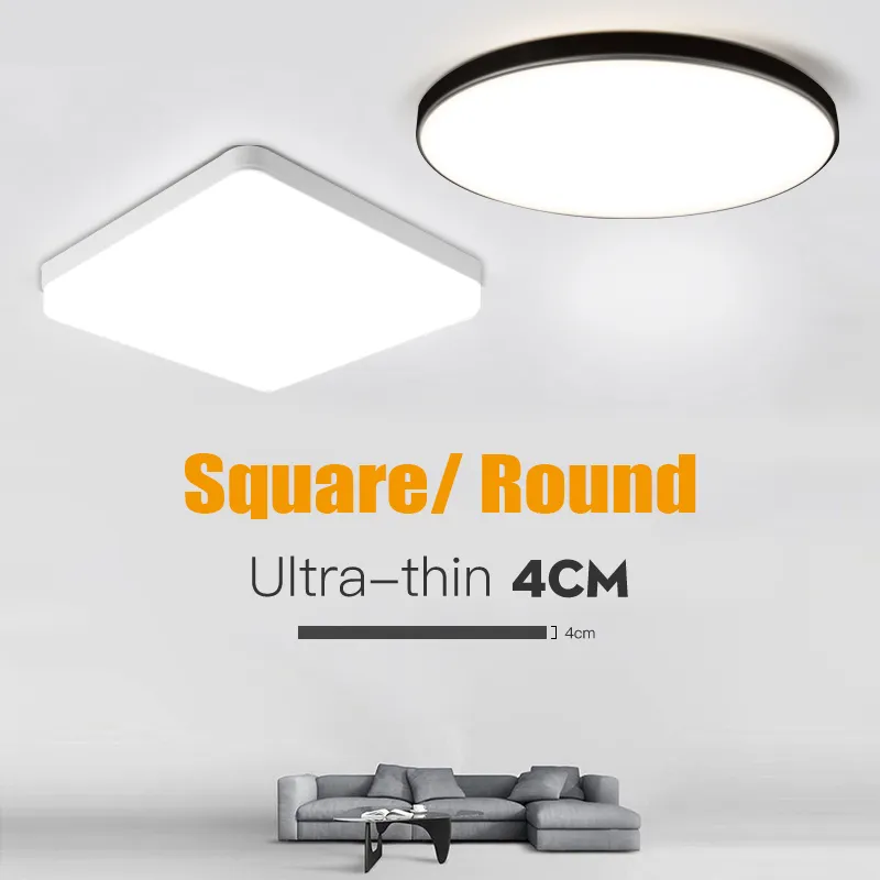 LED Ceiling Lights Square and Round Modern Ceiling Lamp for Living Room ...