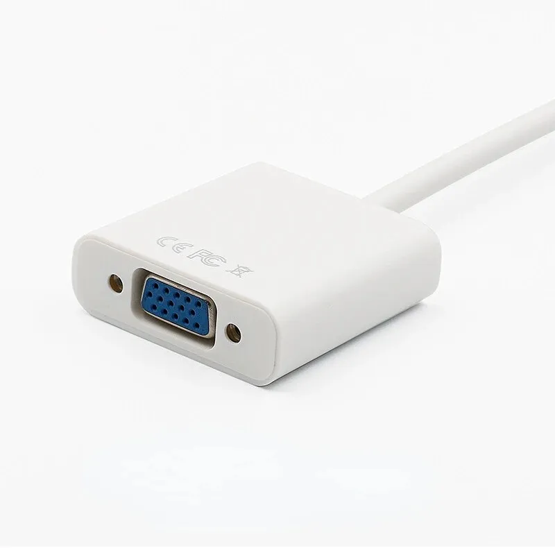 4K Mini DisplayPort To VGA Adapter CY Chenyang Active DP To VGA RGB ...