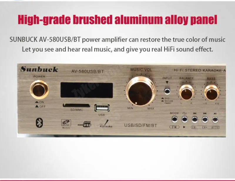 LYele 580USB/BT Bluetooth HiFi transimpedance amplifier - 220V 5CH ...