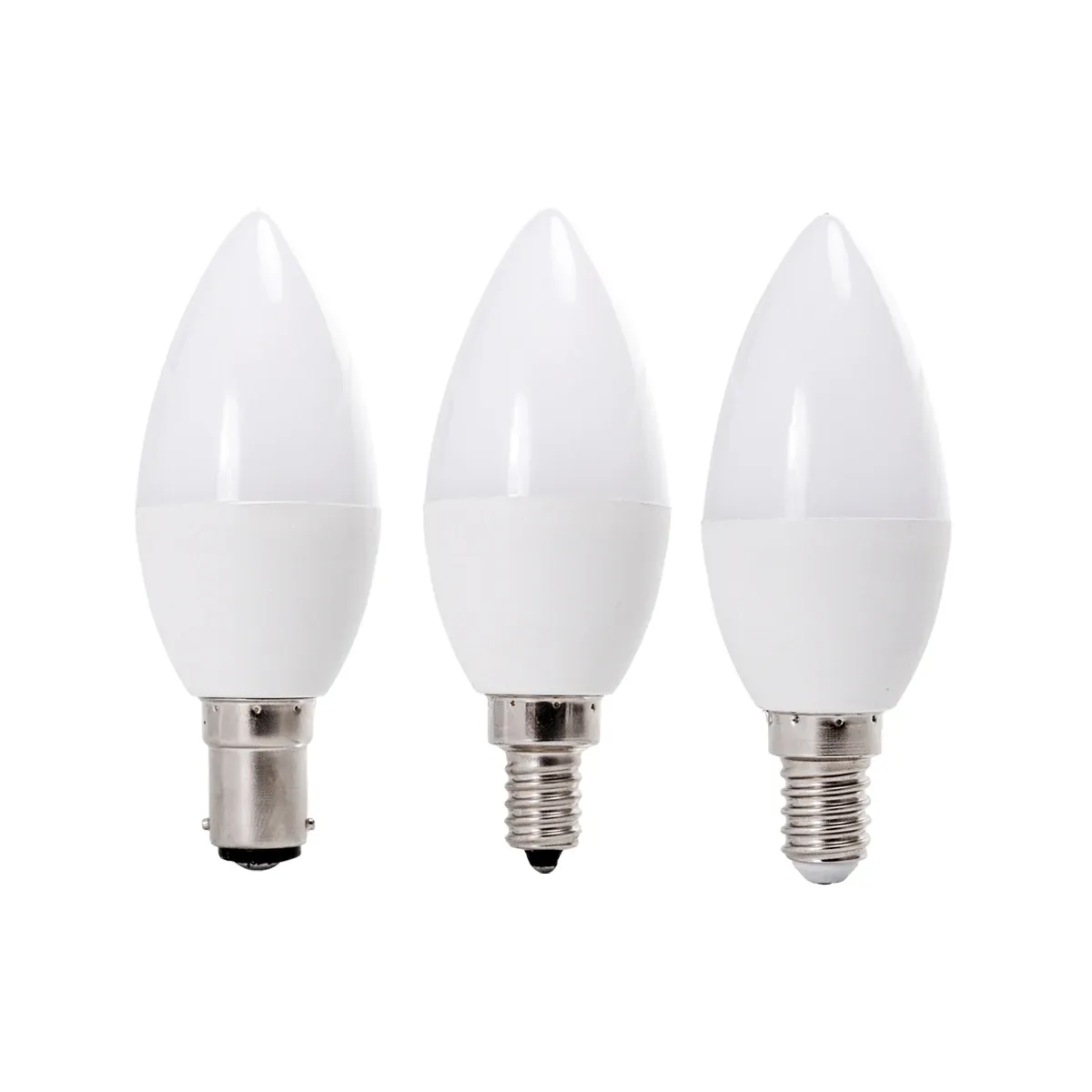 LED Chandelier Candle Shape Light - Dimmable, Plastic Clad Aluminum ...