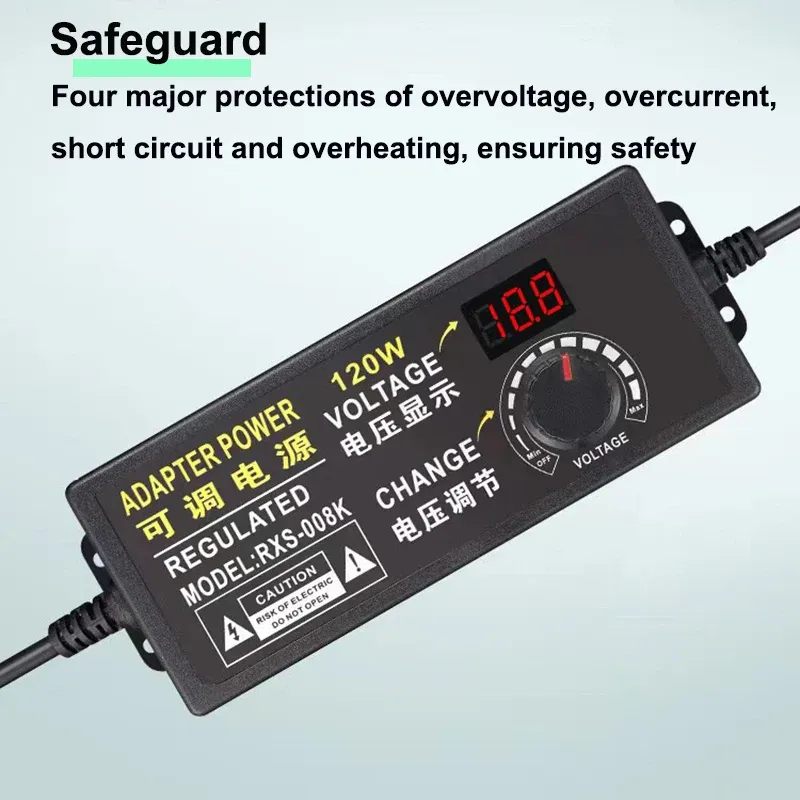 Universal Adjustable AC to DC 12v dc power supply - 3V to 24V Volt with ...