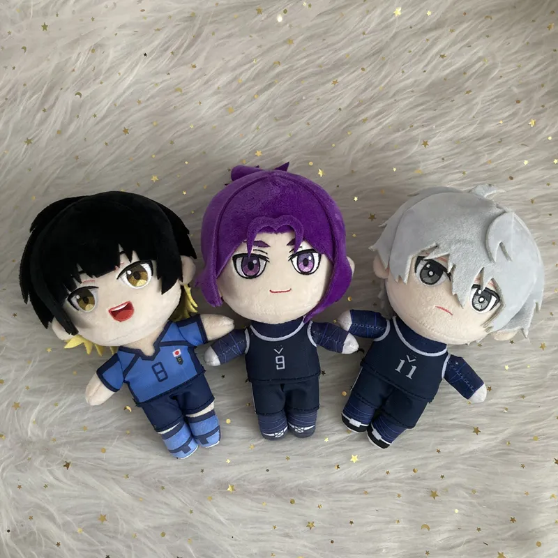 Blue Lock Anime Plush Doll Isagi Yoichi, Nagi Seishiro, Reo Mikage 20cm ...