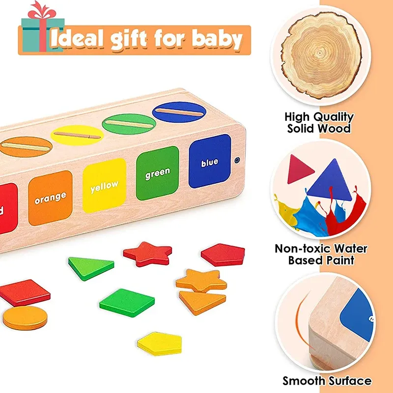 Montessori Wooden Toys Sensory Sorting Box With... From Ddmylucky, $83. ...