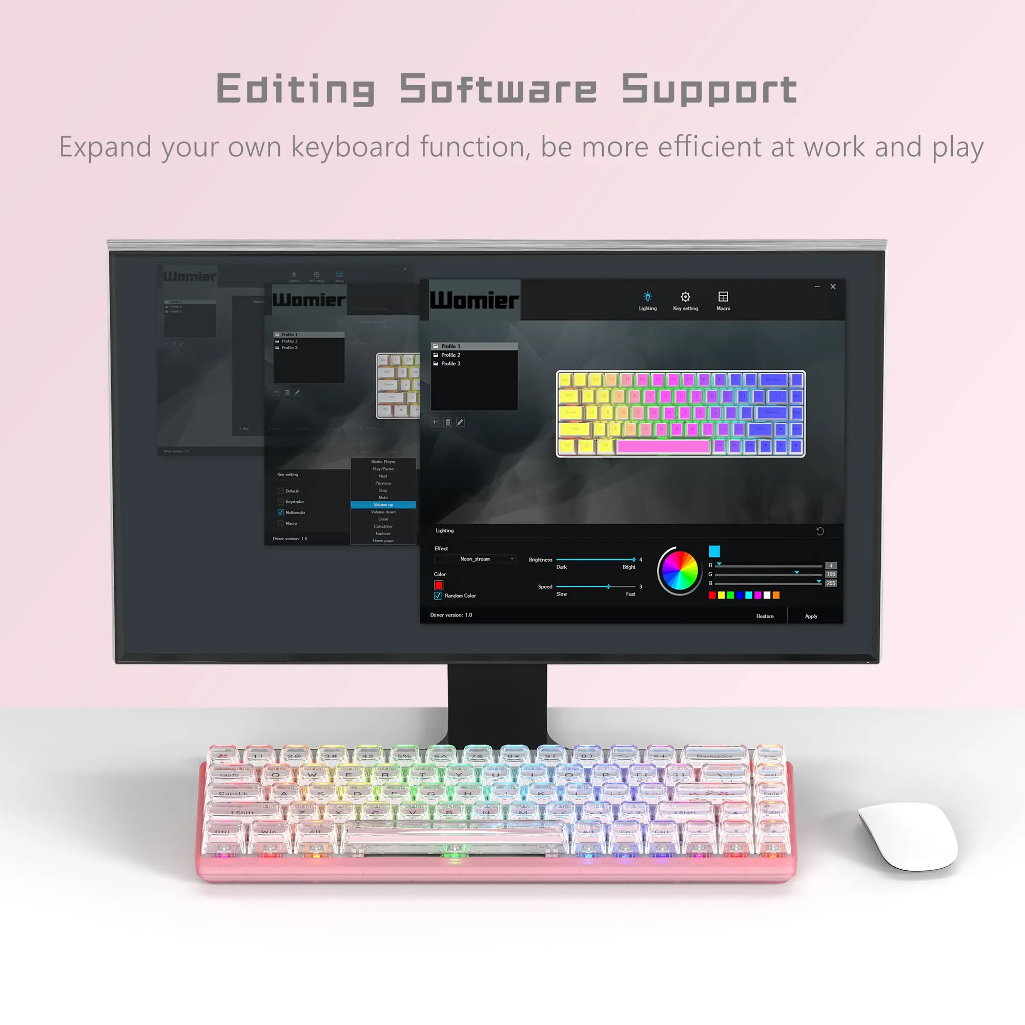 Womier WK68 60% Hot Swappable Mechanical Keyboard ... From Ddmyhome ...