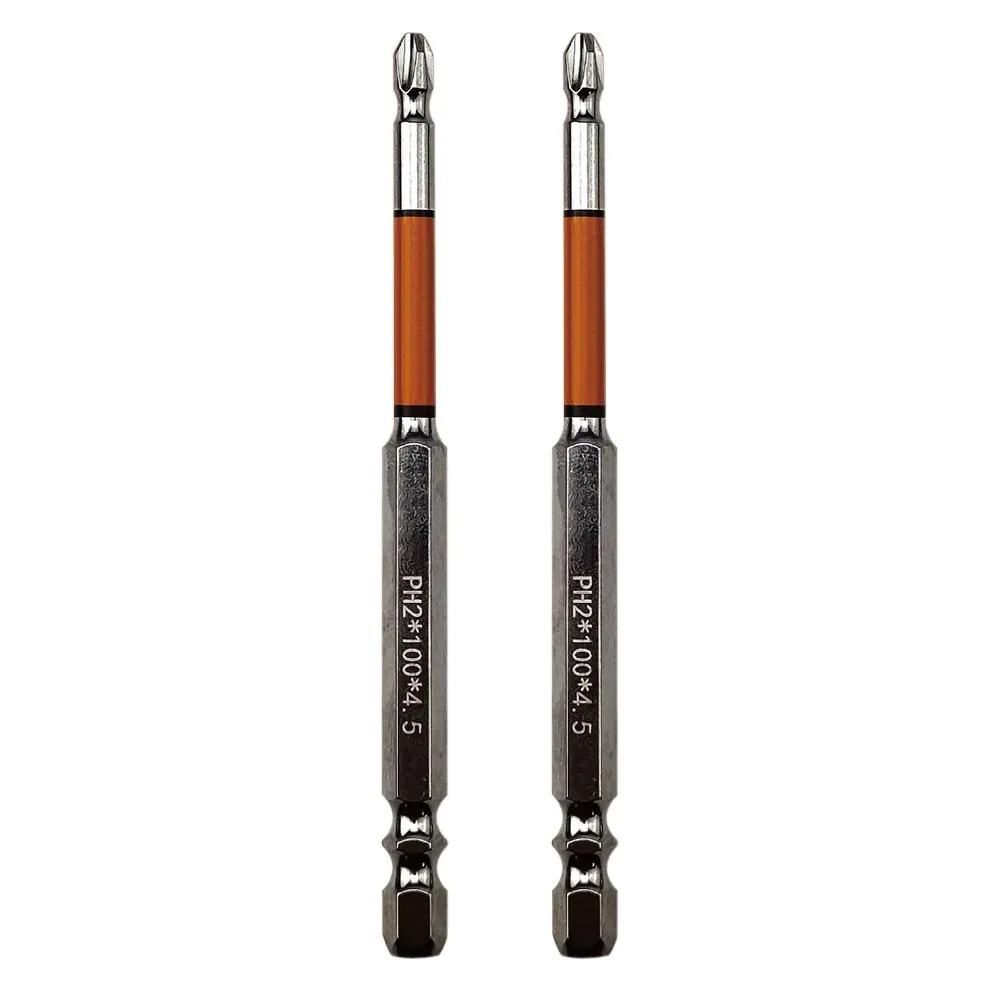 HRC62° Magnetic Cross Screwdriver Bits PH2 Batch Head for Impact Drills ...