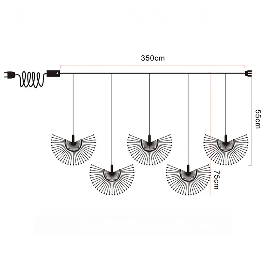 Waterproof Outdoor Starburst Sphere Fairy Lights: 5 Pack 600 LED Plug ...