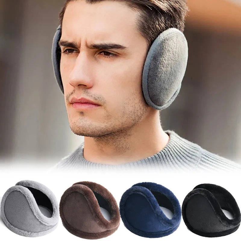 Men Winter Ear Cover & Earmuffs Fleece Women - Plush Back-Wearing Style ...